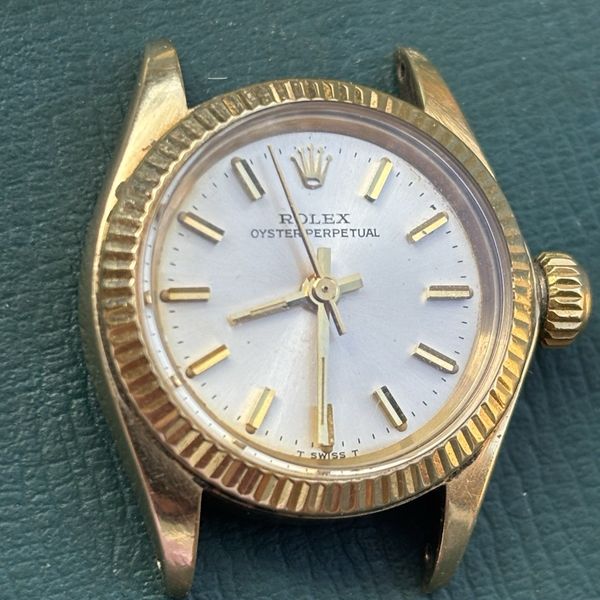 Solid Gold Ladies Rolex 6719 Reference With A 2030 Movement All Working ...
