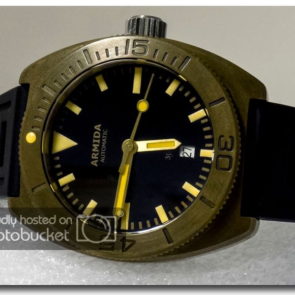 SOLD...ARMIDA A 7 BRASS 42 mm LNIB | WatchCharts Marketplace