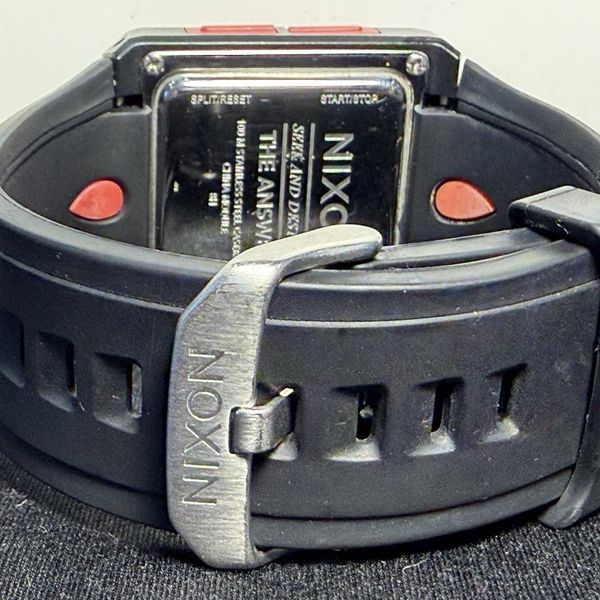 Nixon "The Answer" Digital Watch Black/Red | WatchCharts Marketplace