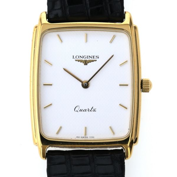 Longines LONGINES Square Quartz 7152 Quartz White Dial 2-needle men's ...