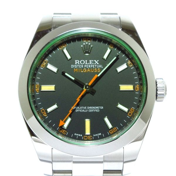 [New] [Used] ROLEX Milgauss watch SS/13 frames (full frame)/green glass ...