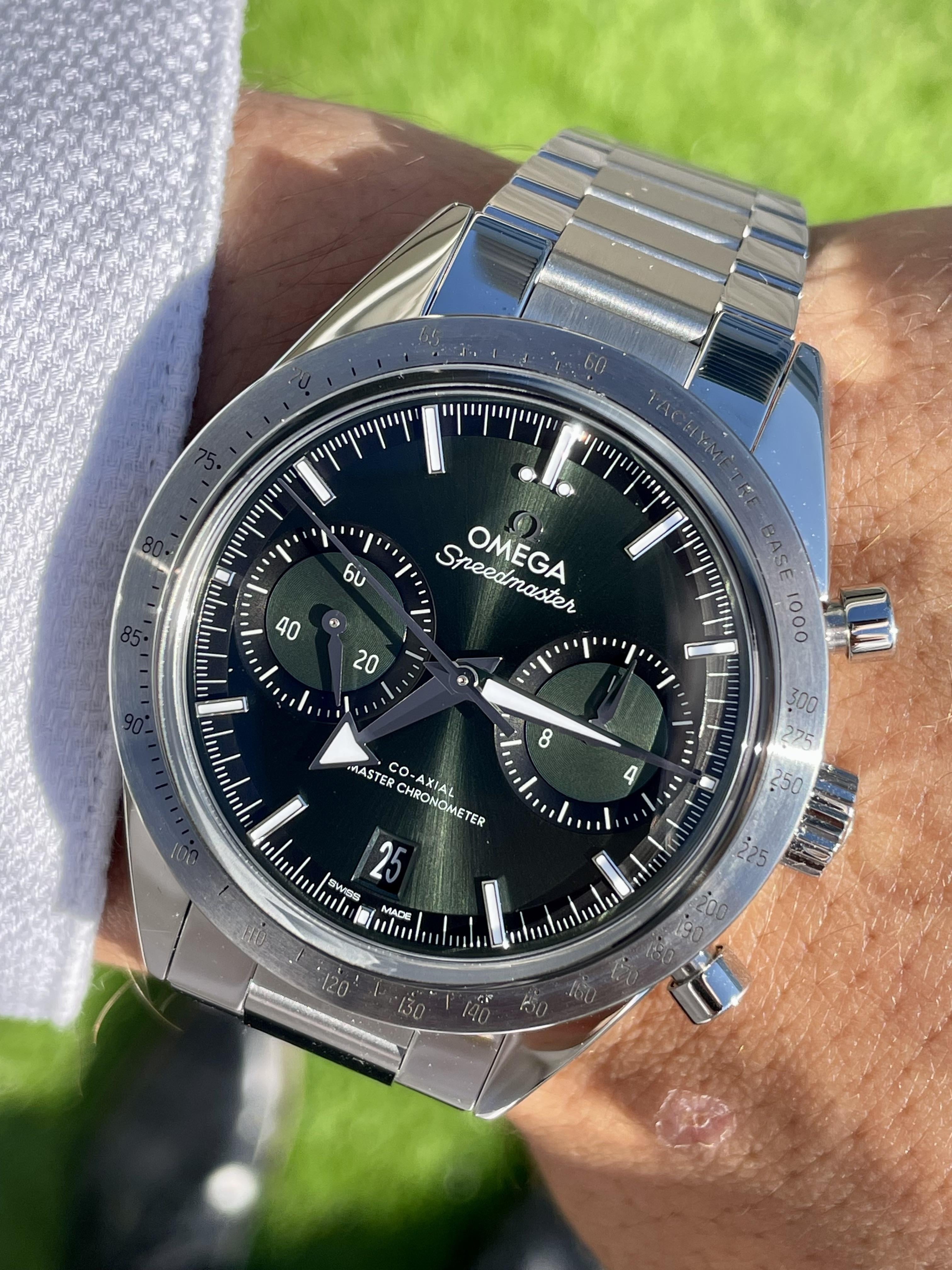 [WTS] 2023 Omega Speedmaster ‘57 Broad Arrow Green Dial 332.10.41.51.10.001 Full Set ...