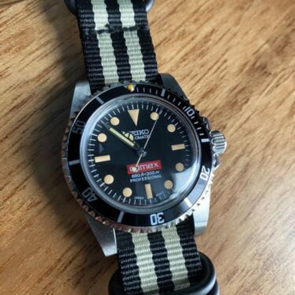 Seiko Mod - Vintage Diver “COMEX” Milsub Style Automatic Watch ...