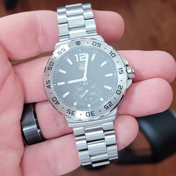 New Tag Heuer WAU1112.BA0858 Mens Formula 1 Series Watch Black Silver ...