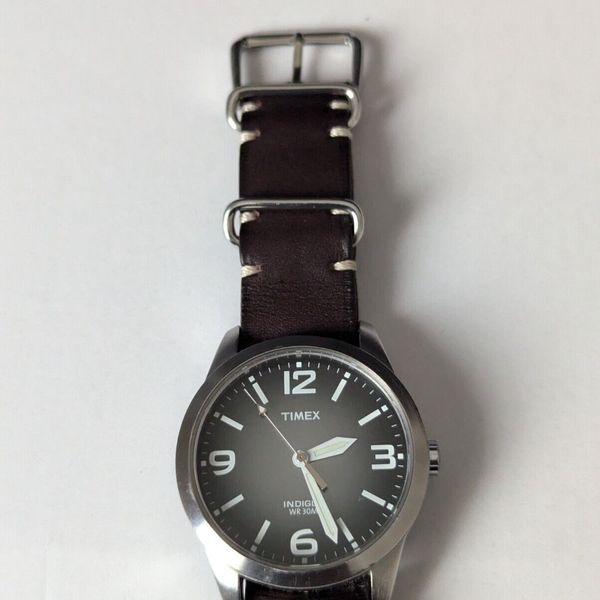 Timex Indiglo Menâ s Watch | Gray Dial | Luminous Hands | Indiglo ...