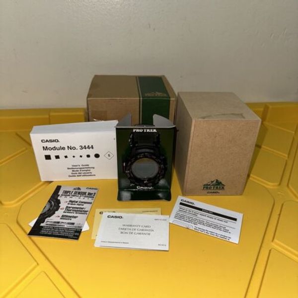 Casio Pro Trek Men's Tough Solar Atomic Time 47mm Watch PRW-3510Y-8 ...