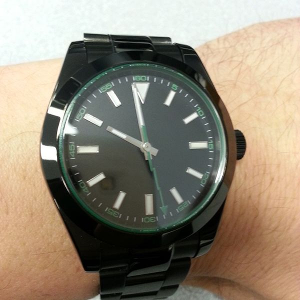 SOLD: Sterile Parnis PVD Milguass homage | WatchCharts Marketplace