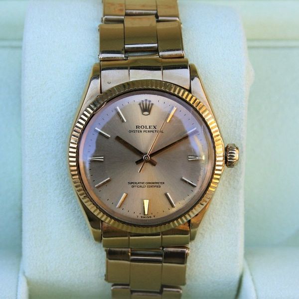 FS: Vintage Rolex 1005 Oyster Perpetual 18K Yellow Gold | WatchCharts