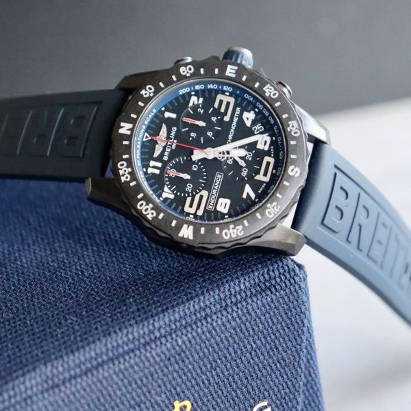 Breitling Endurance Pro Blue & Black Men's Chronograph Date Swiss Watch ...