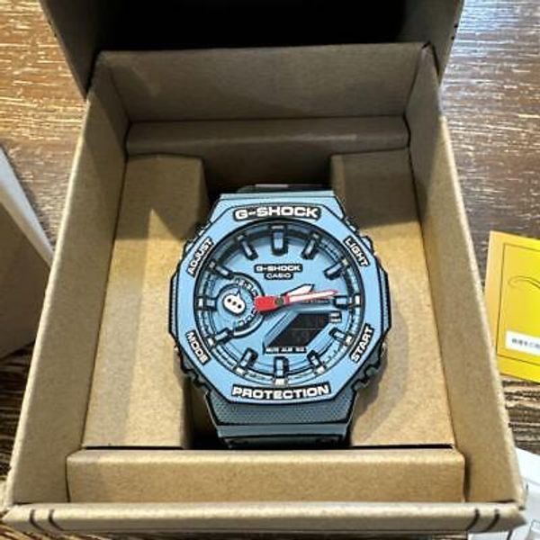 Casio G-SHOCK MANGA THEME GA-2100MNG-2AJR Men's Watch Octagon Blue Box has tear | WatchCharts ...