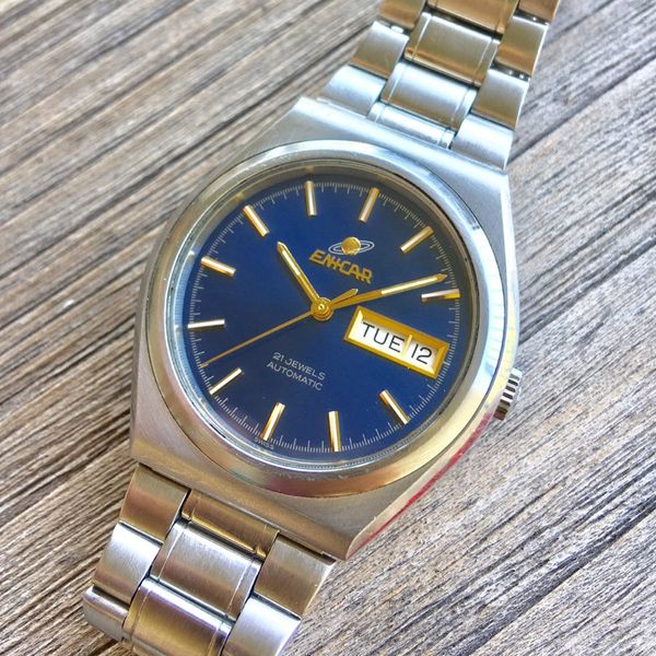 FS: Vintage Enicar Automatic Blue Dial | WatchCharts Marketplace