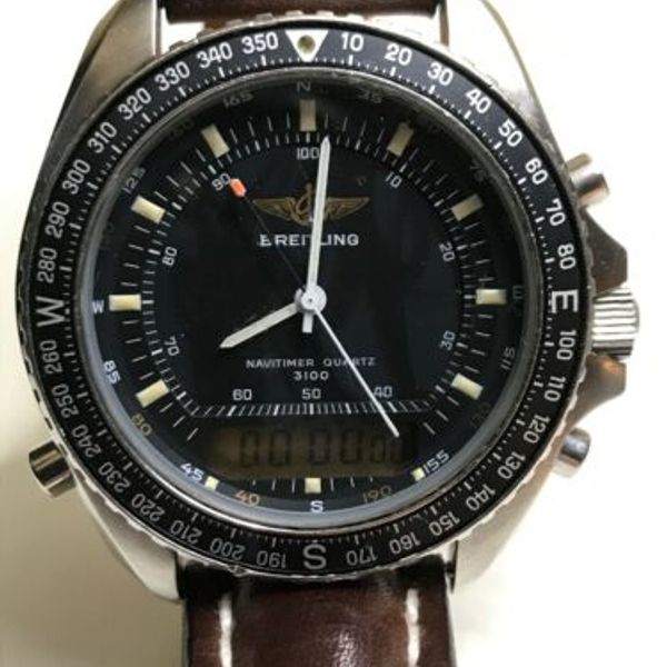 Breitling Navitimer Digital Analog Watch Deployant Clasp | WatchCharts ...