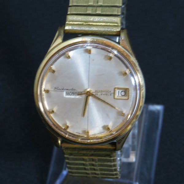 VINTAGE SEIKO Seikomatic DIASHOCK 26 JEWELS 6206-8010 Automatic Japan ...