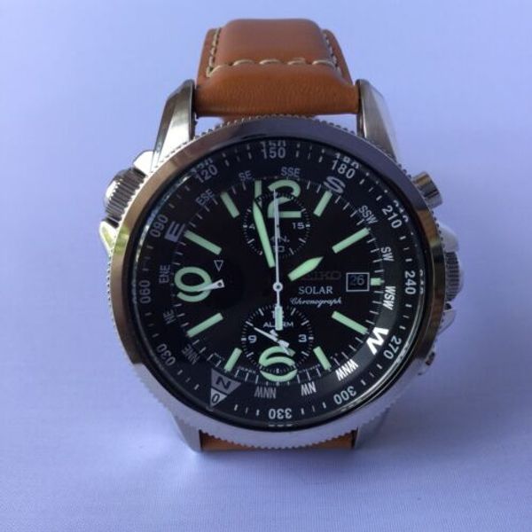 Seiko SSC081 Mens Adventure Solar Chronograph Watch | WatchCharts ...