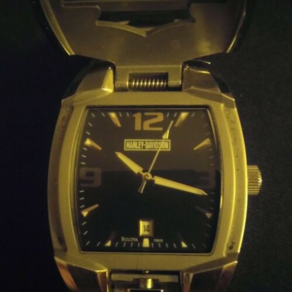 Bulova Harley Davidson Men's Watch~Stainless Steel, Model 76B35 ...