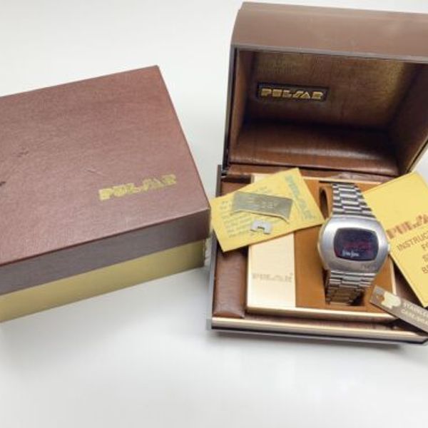 vintage pulsar p2 neiman marcus edition stainless steel watch with box ...