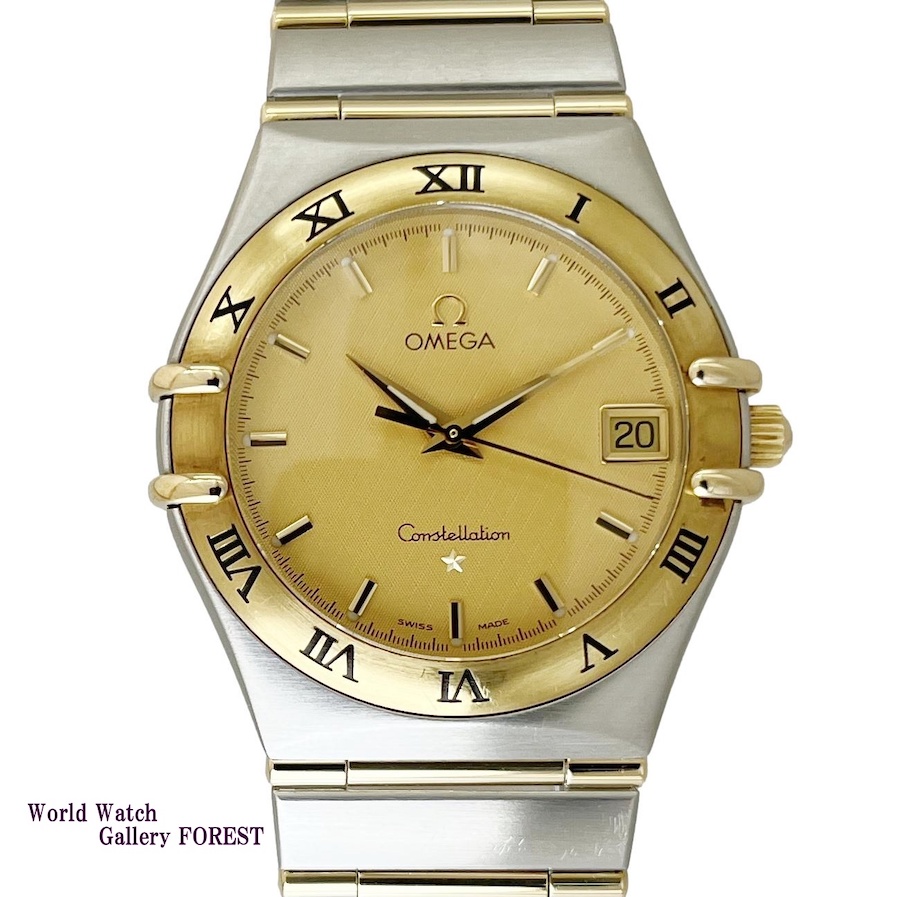 OMEGA Omega Constellation Used Men's Watch 1212.10 Quartz K18YG × SS Gold Dial A Rank ...