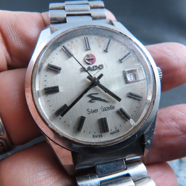 Swiss Made Rado Silver Gazelle Automatic Men Watch | WatchCharts ...