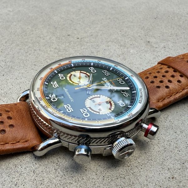 Shinola Canfield Speedway Lap 06 Pea Gravel Green Dial 44mm Automatic ...