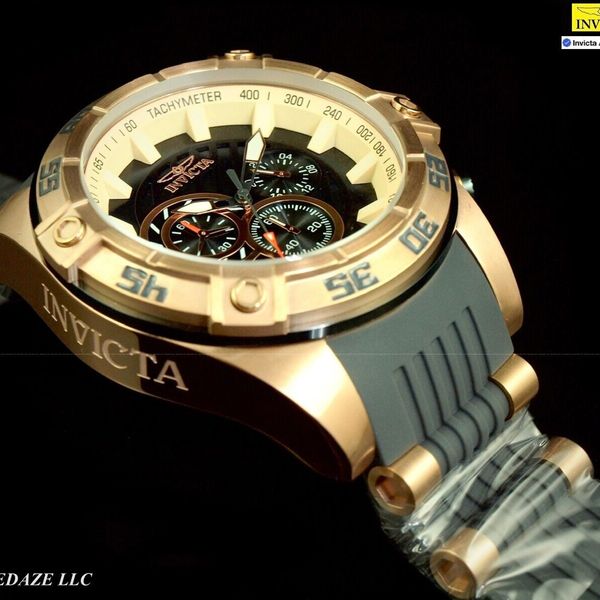 NEW Invicta Men 52mm Speedway Viper Gen III Chronograph SS BLACK DIAL ...