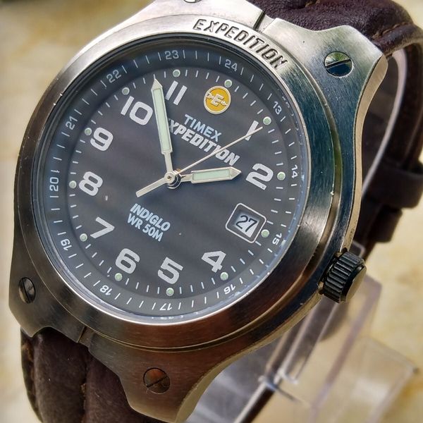 2008 Timex Expedition 905 Gunmetal. Date, Indiglo, NEW BATTERY VERY CLEAN! | WatchCharts Marketplace