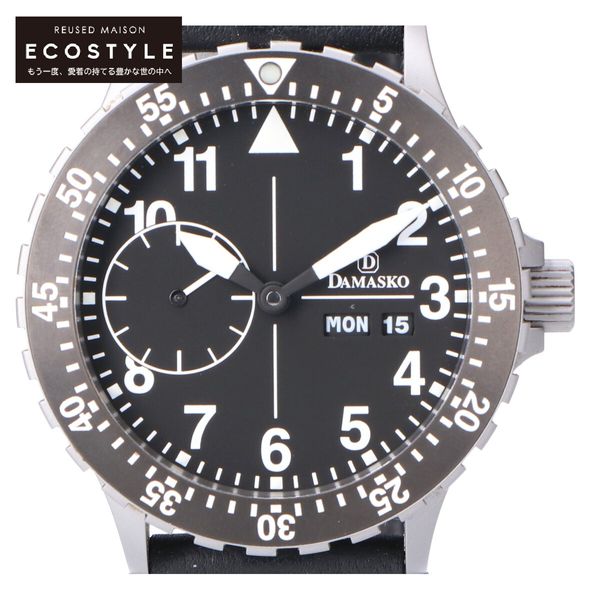 DAMASKO Damasco DK14 L AVIATORS Aviator Black Dial Automatic Watch Belt ...