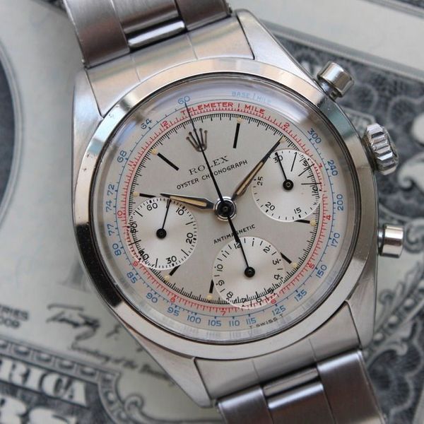 FS: 1956 Rolex Chronograph ref.6234 'Tri-Color' | WatchCharts Marketplace