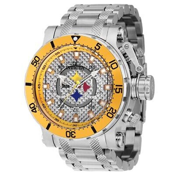 Invicta NFL Pittsburgh Steelers Men's Watch - 52mm. Steel (41571 ...