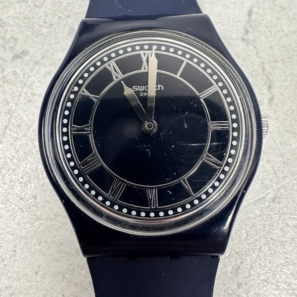 Swatch Watch 34mm Blue Ben GN254 Swiss Quartz New Battery | WatchCharts ...