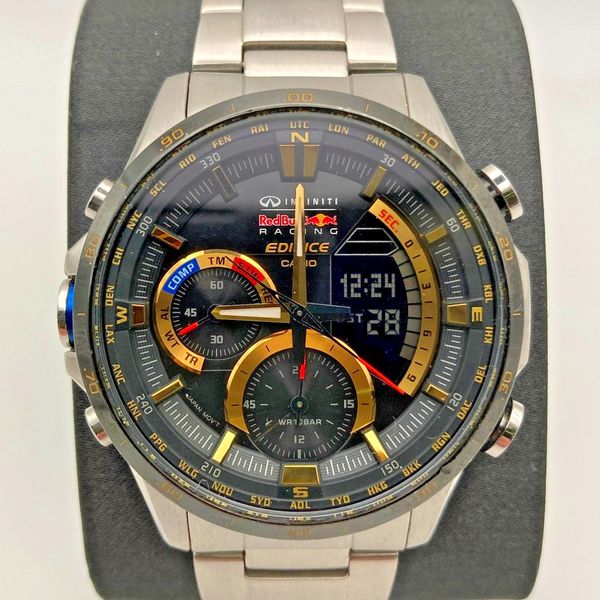 Casio EDIFICE ERA-300RB RED BULL INFINITY F1 Racing Wristwatch BOXED ...