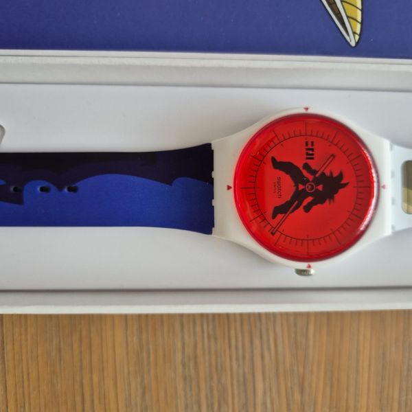Dragon Ball Z 2022 VEGETA SWATCH Wrist Watch Vegeta X Swatch SUOZ348 ...
