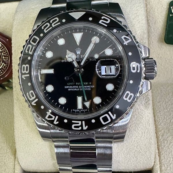 Rolex GMT Master II 116710LN Ceramic Bezel | WatchCharts Marketplace
