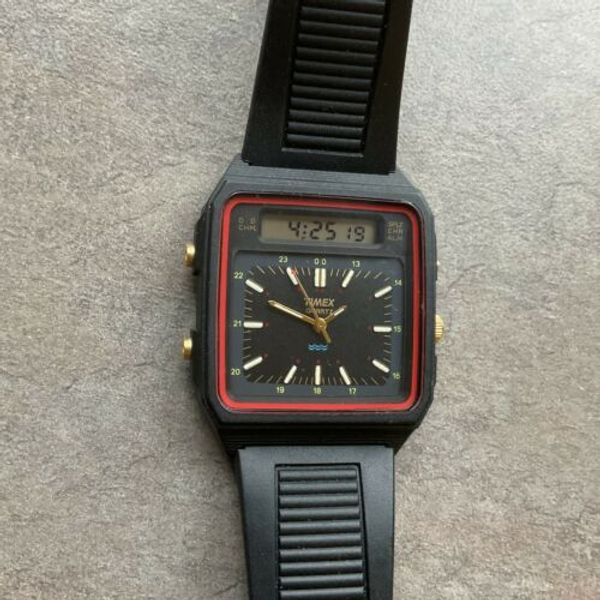 Working Vintage 1980's Timex 392 K Cell Analog Digital Ana-Digi Men's ...