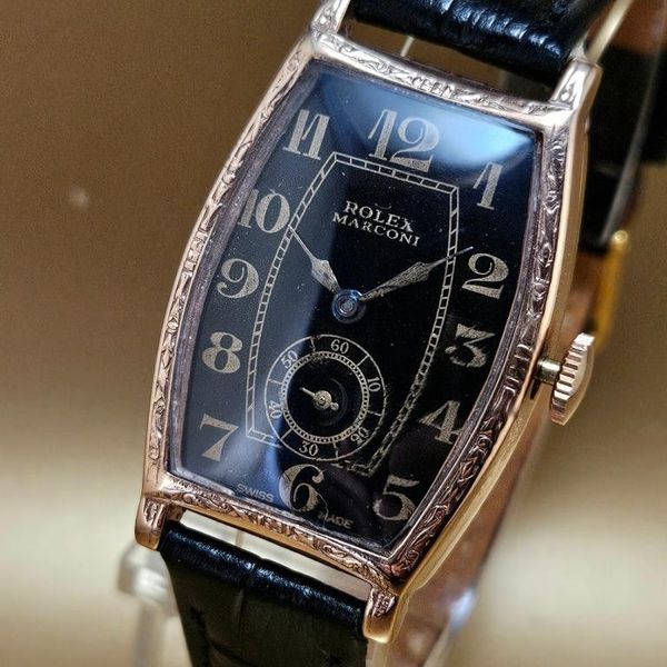 VINTAGE & FINE ROLEX MARCONI MANUAL HAND WINDING 1940's WRISTWATCH ...