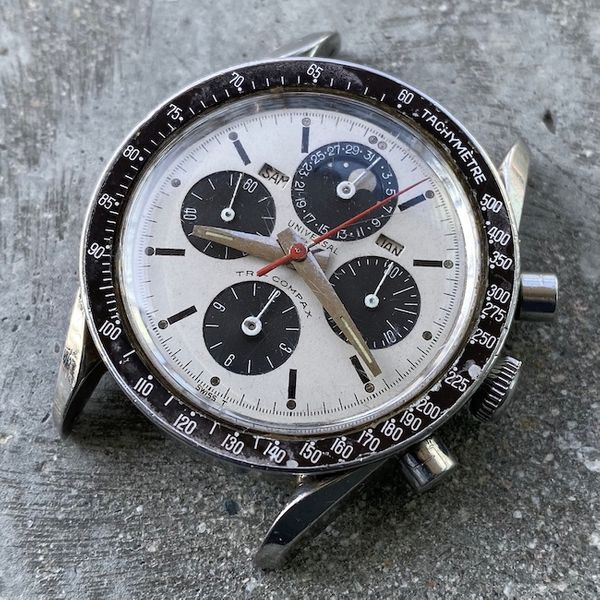 FS: Universal Geneve Tri Compax Panda Dial Moonphase 'Eric Clapton ...