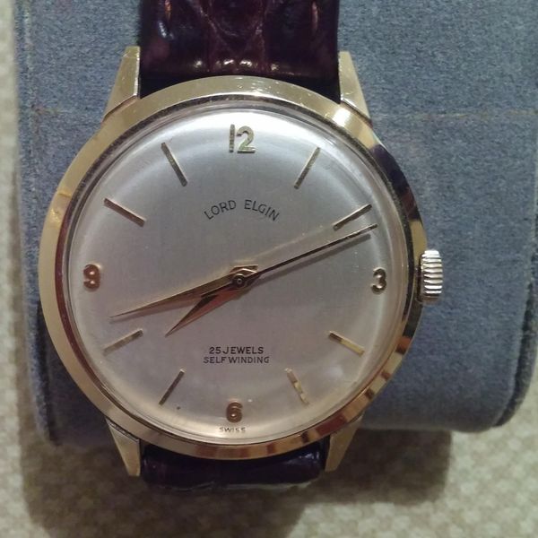 For Sale: Vintage Men s Self-Winding Lord Elgin 14K Gold Self-Winding ...