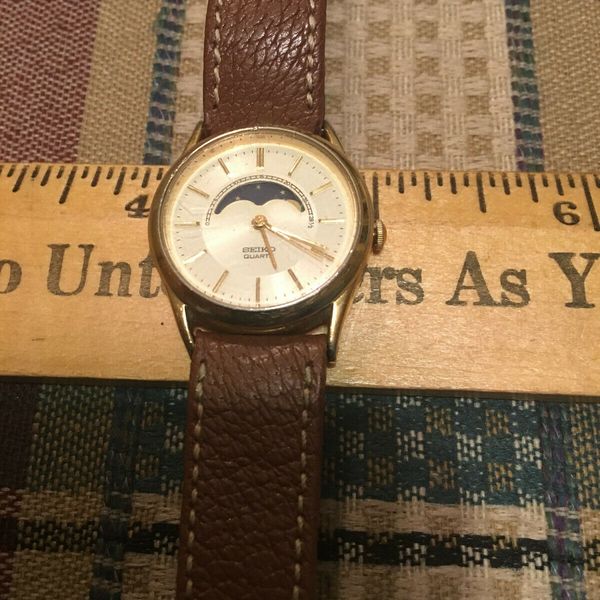 VTG. LADIES SEIKO MOON PHASE WATCH 2A24-0040 | WatchCharts