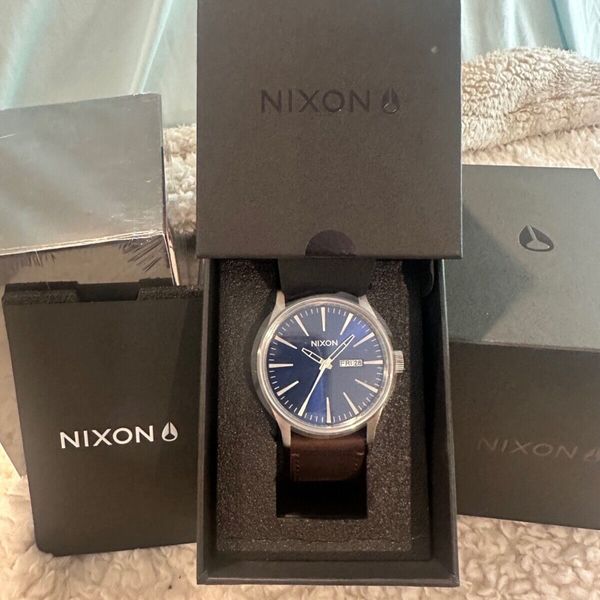 Nixon sentry leather watch | WatchCharts Marketplace
