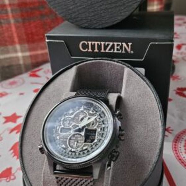 Citizen Menâ s Eco Drive Promaster Navihawk Radio Control Black Watch ...