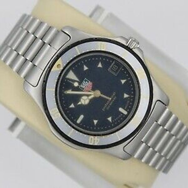 Tag Heuer 2000 Professional 972.606 Watch Mens Moondust Blue Gold ...