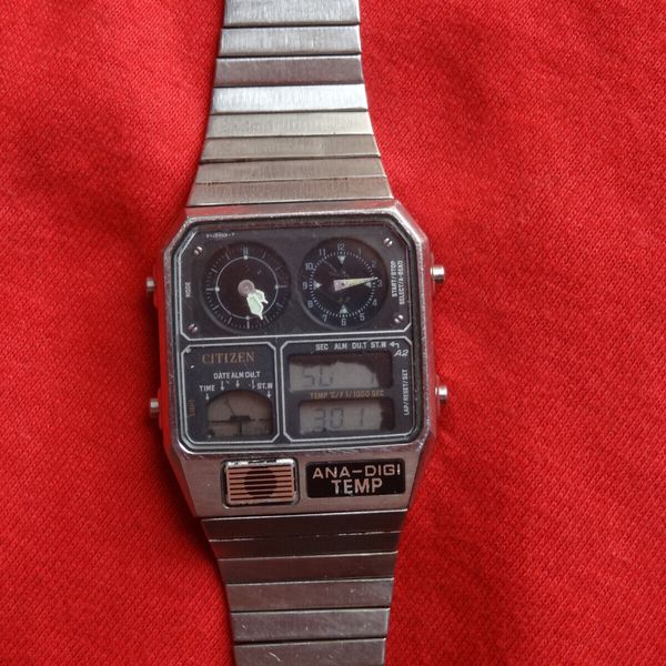 Vintage CITIZEN 8982-085019 Digi Ana Temp [For Spare/Parts or Repair ...