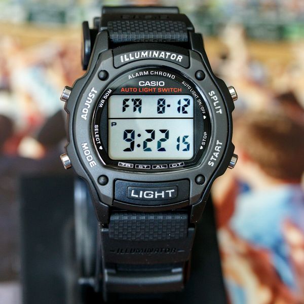 Casio W93H-1AV Mens Black 50M WR Watch LED Light Alarm Multi Function ...