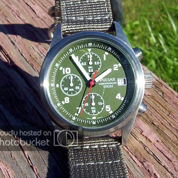 **SOLD** Pulsar Military Chronograph $70 | WatchCharts Marketplace