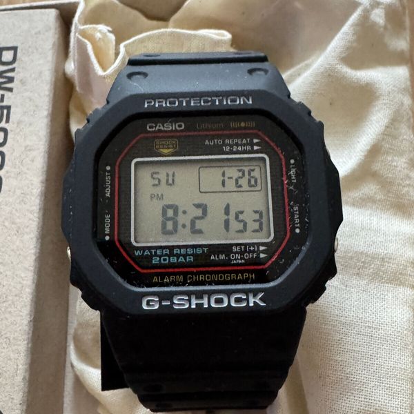 Casio G-SHOCK DW-5000R-1AER DW-5000R Origin Revival Watch | WatchCharts ...