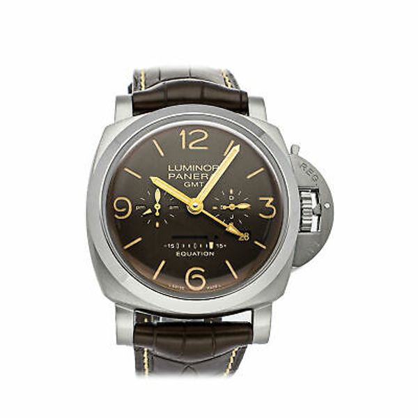 Panerai Luminor 1950 GMT Equation of Time Manual Titanium Mens Watch ...