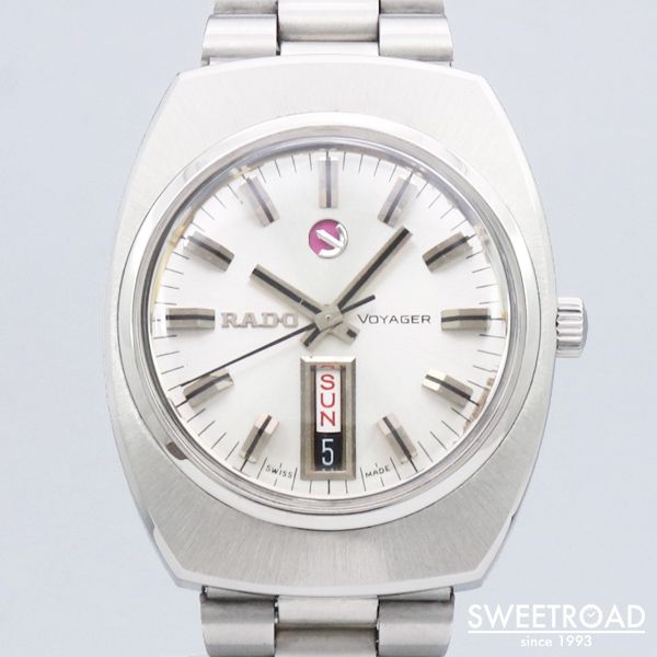 [RADO] VOYAGER / original silver dial / 6 o'clock position calendar ...