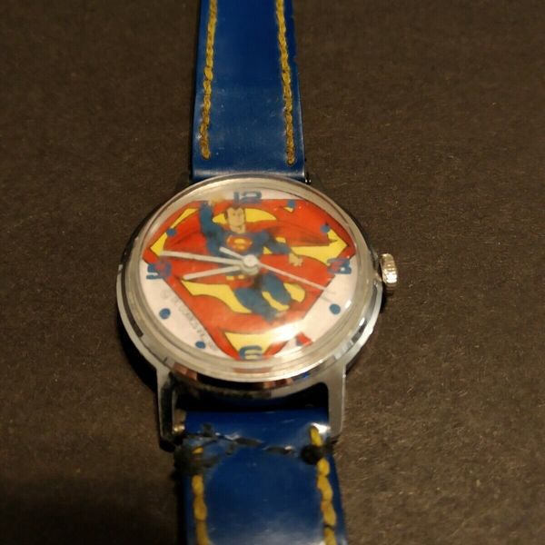 Vintage Timex Superman 1976 DC Comics Wind-up watch with Original Band ...