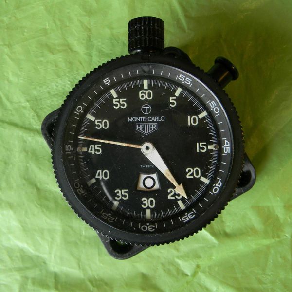 Vintage Heuer Monte Carlo Rally Stopwatch, With Detachable Baseplate ...