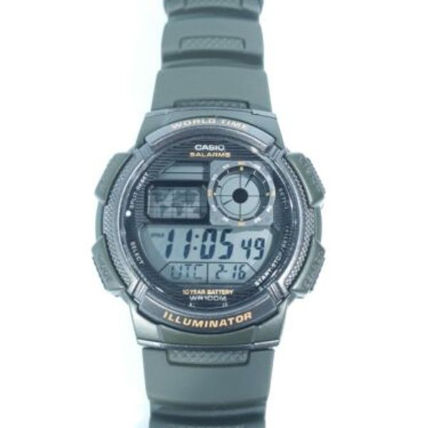 Casio AE1000W-3AV 47.7mm Case Green Resin Band Men's Watch ...