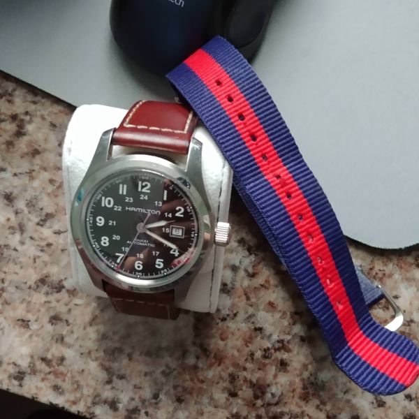 [WTS] Hamilton Khaki Automatic 42mm with stock leather strap + nato ...